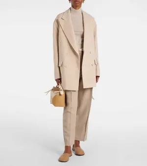 JOSEPH Double-breasted Belted Blazer