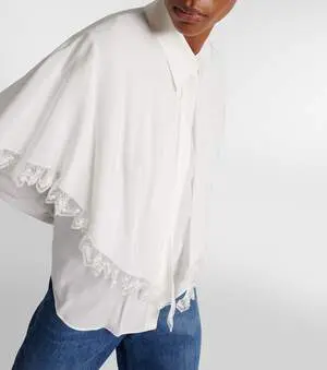 Chloé Knotted Heritage Silk Crepe De Chine Blouse