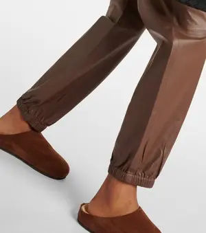 JOSEPH Leather Sweatpants