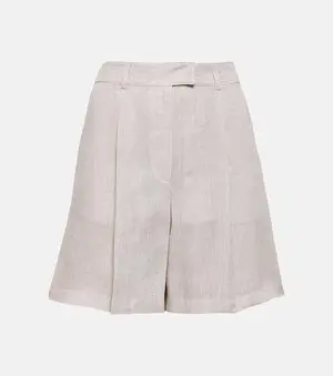 Brunello Cucinelli Pleated Shorts For Women