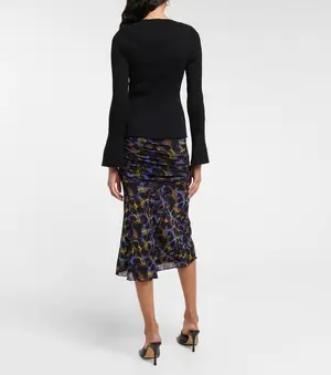 Diane Von Furstenberg Talley Ribbed-knit Sweater