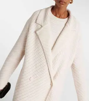 JOSEPH Ribbed-knit Wool-blend Coat