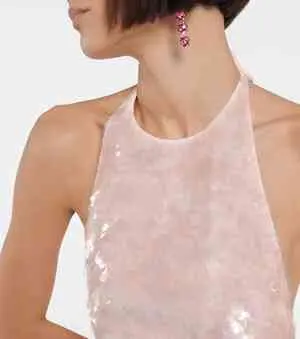 David Koma Gradient Sequin Mini Dress