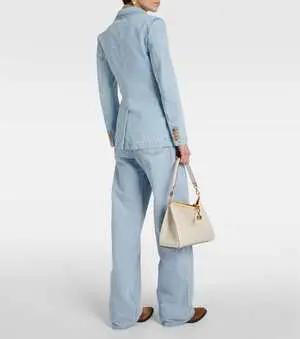 Etro Embroidered Denim Blazer
