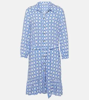 Heidi Klein Mahoe Bay Printed Mini Dress - Blue