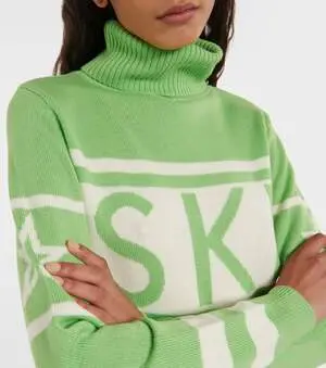 Perfect Moment Schild Intarsia Wool Sweater - Green