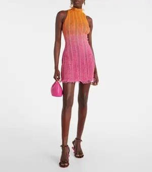 ROBERTA EINER Angel Printed Minidress - Orange