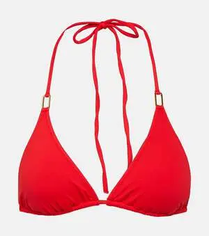 Melissa Odabash Cancun Triangle Bikini Top - Red