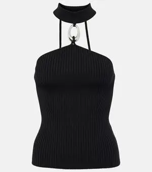 Simkhai Rubie Ribbed-knit Top - Black