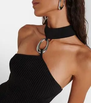 Simkhai Rubie Ribbed-knit Top - Black