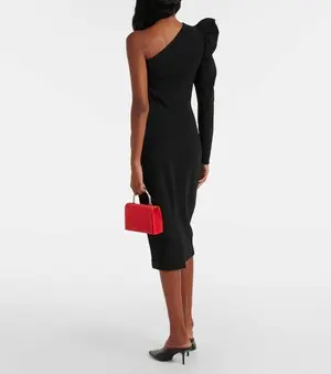 Max Mara One-shoulder Ruffled Midi Dress
