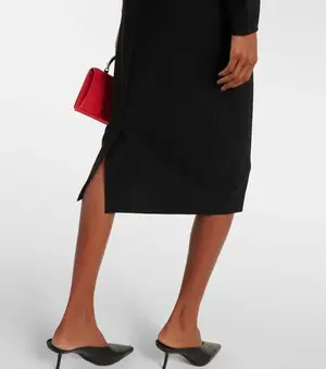 Max Mara One-shoulder Ruffled Midi Dress