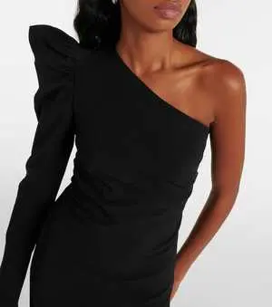 Max Mara One-shoulder Ruffled Midi Dress