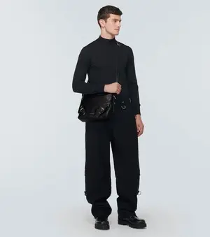 Givenchy Voyou Medium Leather Crossbody Bag