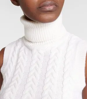 Max Mara Oscuro Wool And Cashmere Turtleneck Top