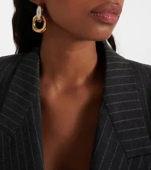 Saint Laurent Cassandre Hoop Earrings