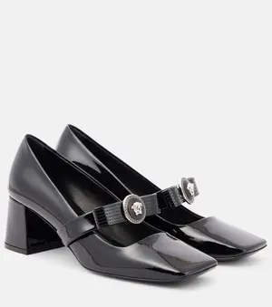 Versace Ribbon 55 Leather Pumps