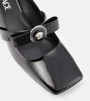 Versace Ribbon 55 Leather Pumps