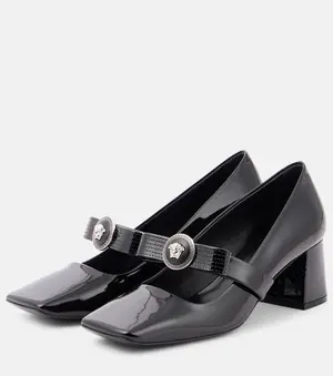 Versace Ribbon 55 Leather Pumps