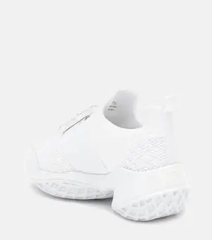 ROGER VIVIER Viv' Run Embellished Sneakers - White