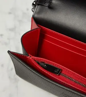 CHRISTIAN LOUBOUTIN Logo Leather Wallet On Chain