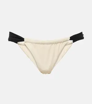 SAME 90s Colorblocked Bikini Bottom - Black