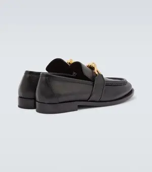 Bottega Veneta Astaire Knot Leather Loafers - Black