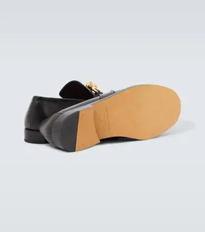 Bottega Veneta Astaire Knot Leather Loafers - Black