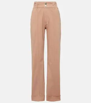 FRAME 70s High-rise Straight Jeans