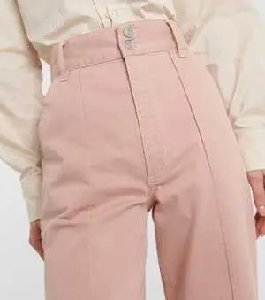 FRAME 70s High-rise Straight Jeans