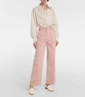FRAME 70s High-rise Straight Jeans