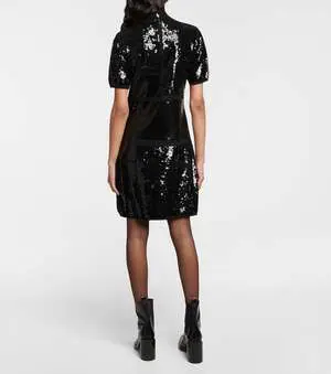 JOSEPH Sequined Wool-blend Minidress