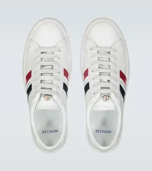 Moncler Monaco Leather Sneakers
