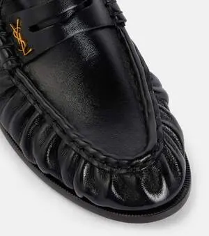 Saint Laurent Le Loafer Leather Loafers