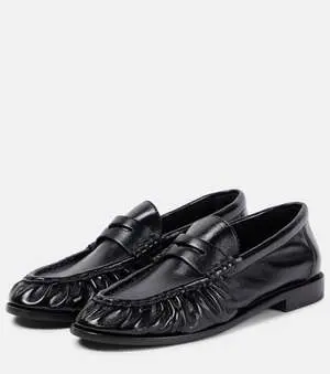 Saint Laurent Le Loafer Leather Loafers