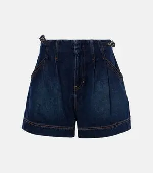 Veronica Beard Jaffe High-rise Denim Shorts