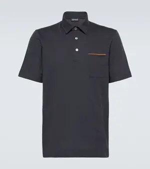 Zegna Cotton Pique Polo Shirt