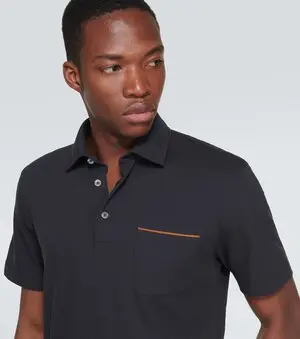 Zegna Cotton Pique Polo Shirt