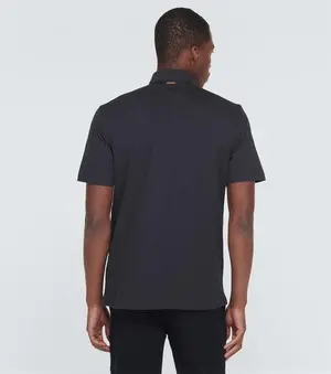 Zegna Cotton Pique Polo Shirt