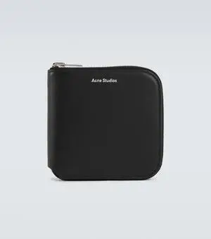 Acne Studios Zipped Leather Wallet - Black