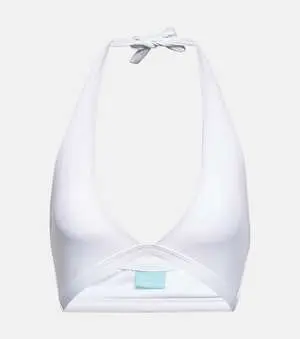 Melissa Odabash Prague Halterneck Bikini Top - White