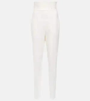 NENSI DOJAKA Slim Wool-blend Pants - White