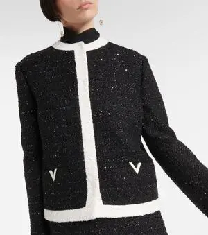 Valentino Garavani Tweed Lamé Jacket
