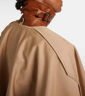 Chloé Caped Cotton Gabardine Trench Coat