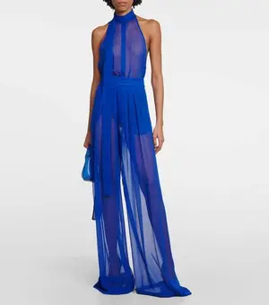 LAQUAN SMITH Tie-neck Bodysuit