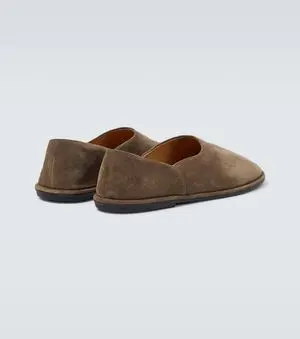 THE ROW Canal Suede Flats - Grey