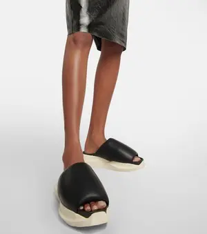 Rick Owens Leather Slides