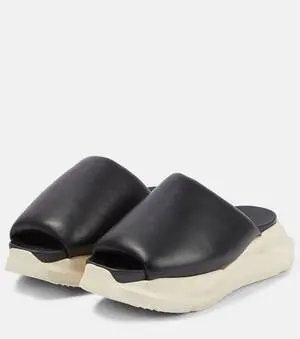 Rick Owens Leather Slides