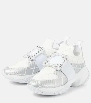 ROGER VIVIER Viv' Run Embellished Sneakers