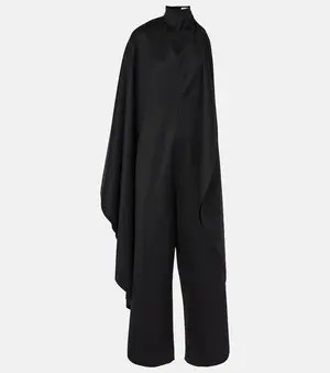 Alaïa Open-back Wool Grain De Poudre Jumpsuit